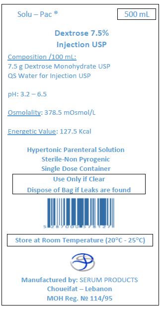 Medica RCP |Dextrose 7.5% Solu-Pac 500ml | Indications | Side Effects | Composition | Route ...